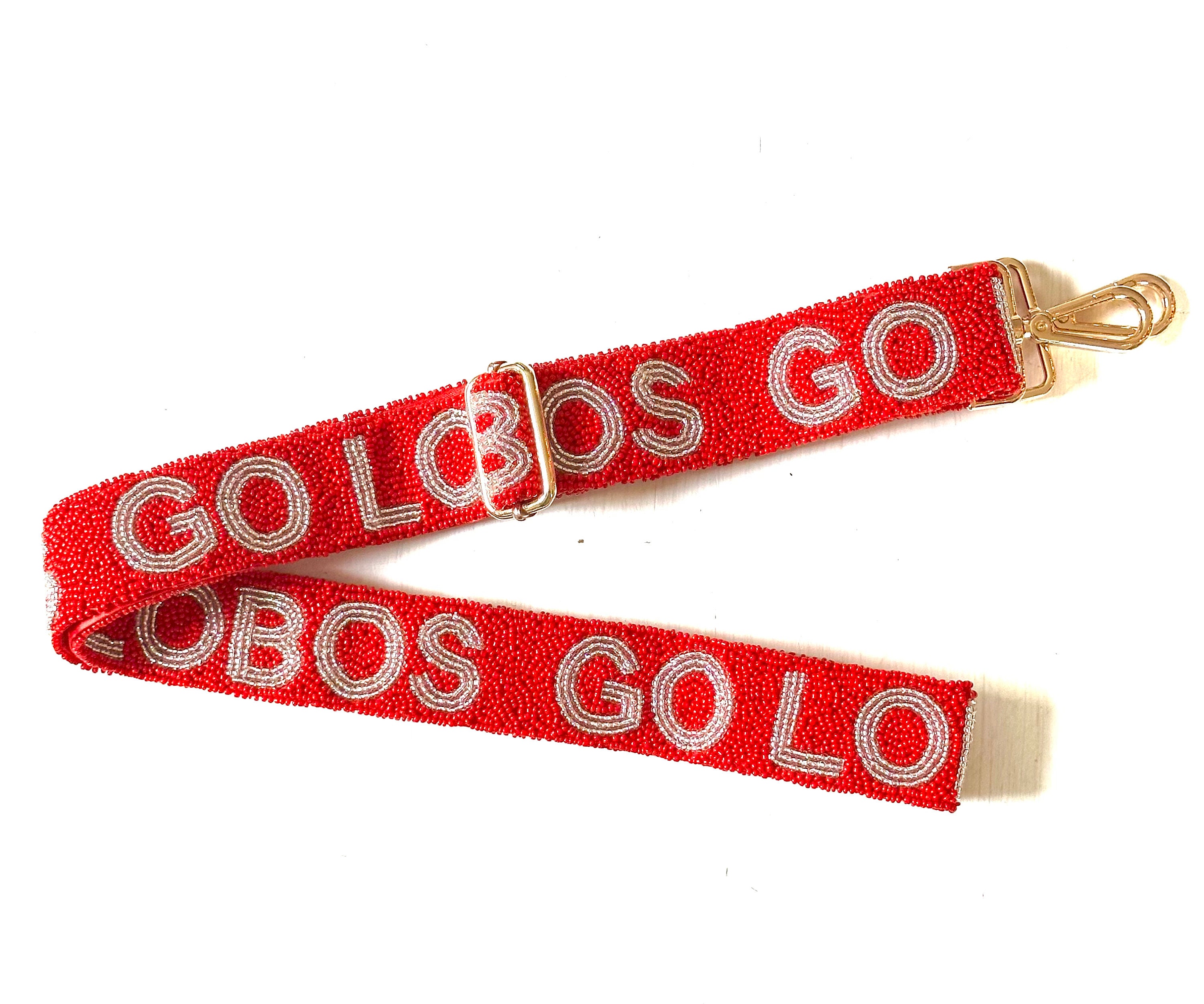 Adjustable Beaded GO LOBOS Gameday Strap - Etsy