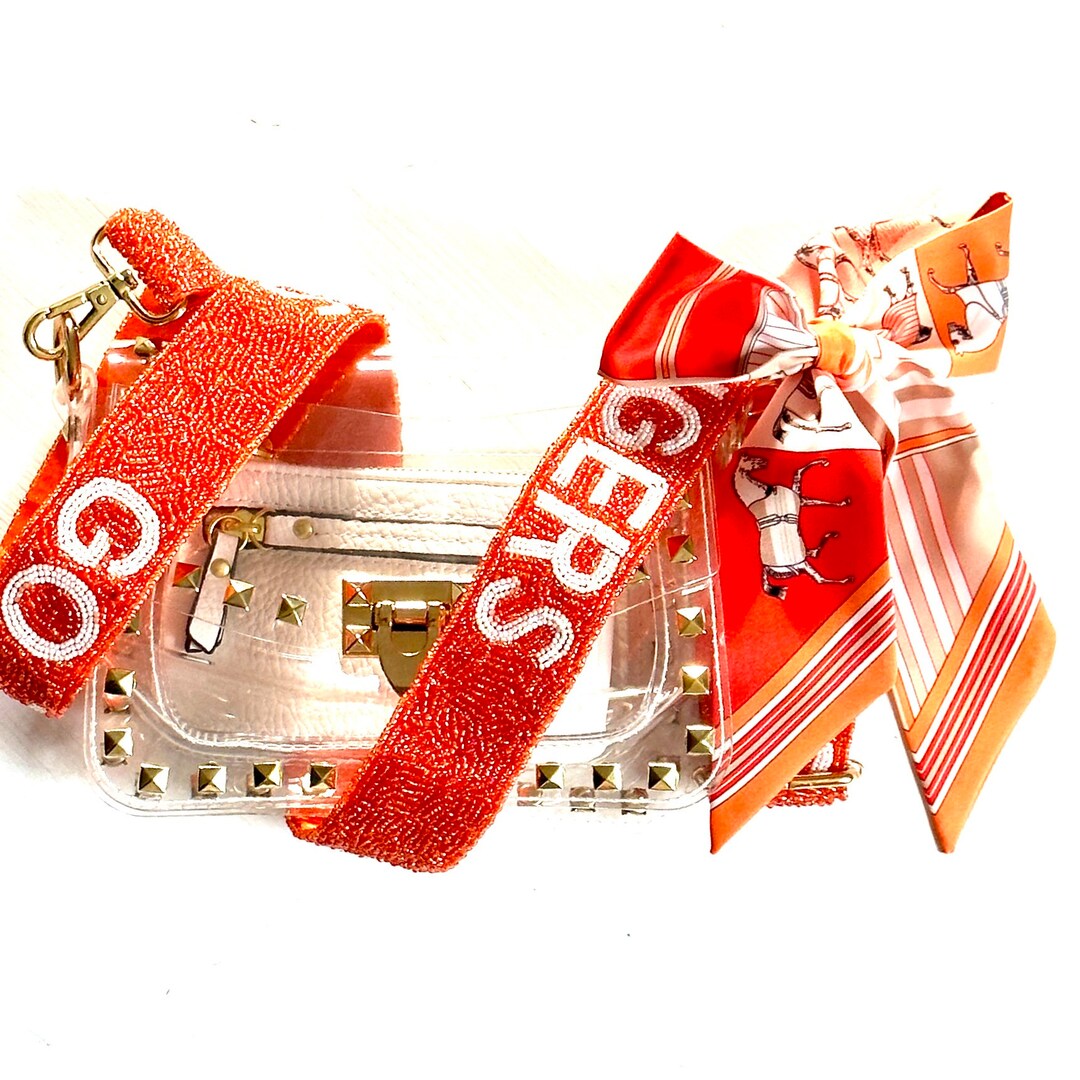Clemson Stadium Bag Gift Set/go Tigers Beaded Strap/clear Bag/stadium ...