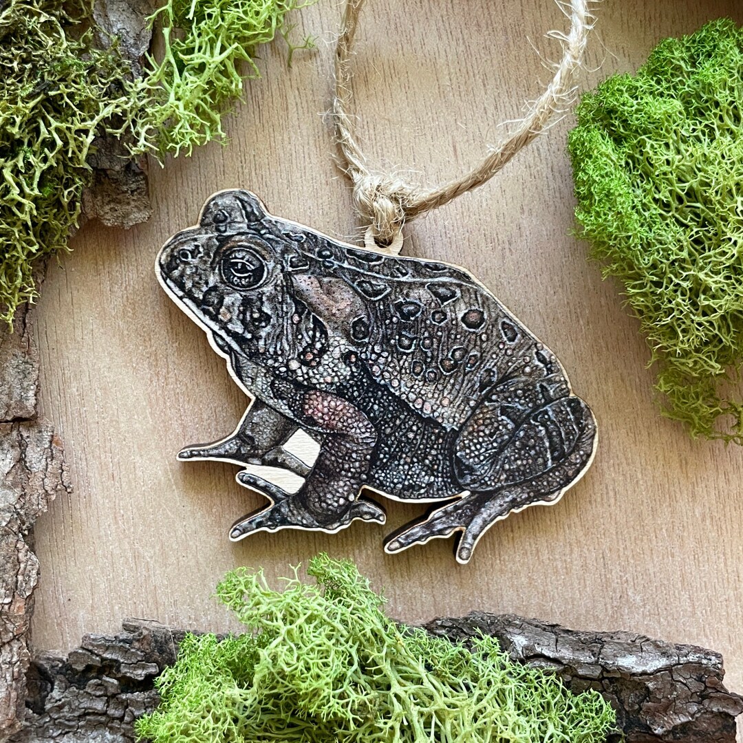 Toad Ornament Toad Art Toad Watercolor Garden Gifts Garden Ornament ...