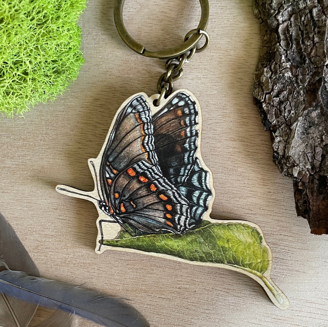 Butterfly Keychain Butterfly Art Butterfly Watercolor Insect Gifts ...