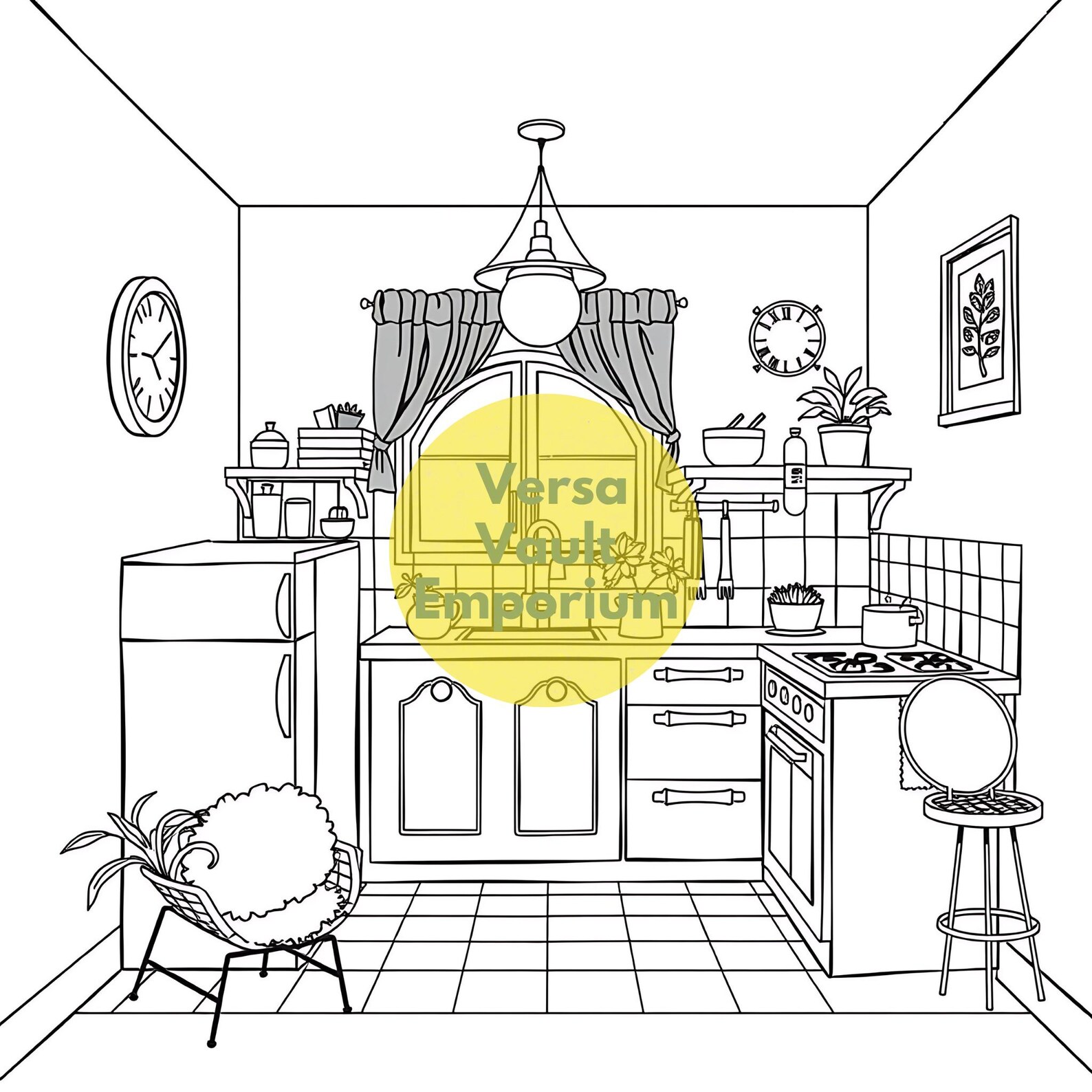 Hygge Place Coloring Pages | Cozy Adult Coloring for Relaxation ...