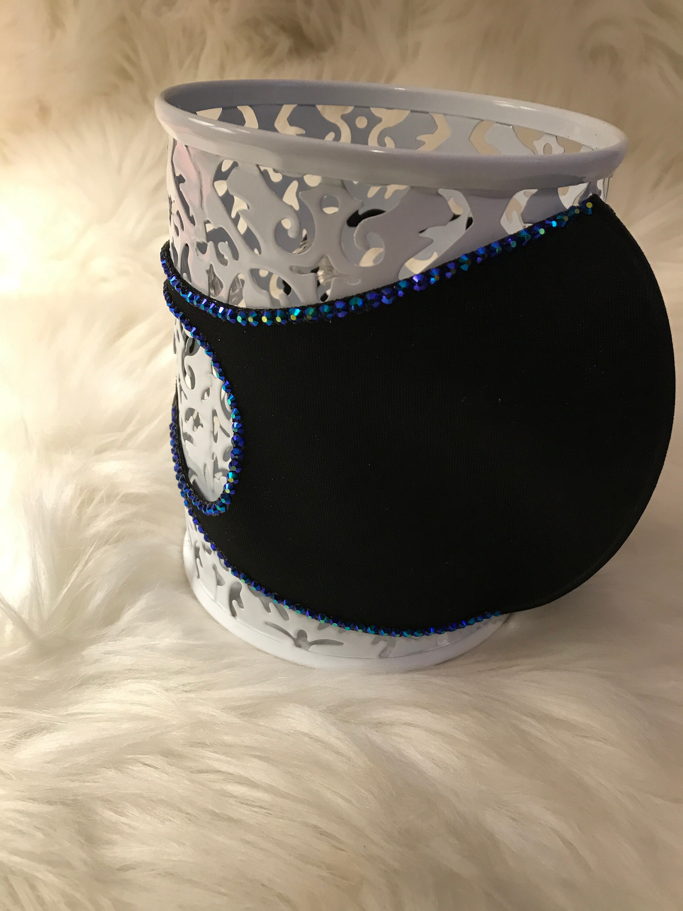CUSTOMIZABLE Blue Blinged Black Face Mask - Etsy