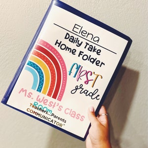 Classroom Take Home Folder Covers Printable/Editable | Etsy