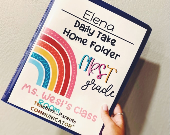Classroom Take Home Folder Covers - Printable/editable - Etsy