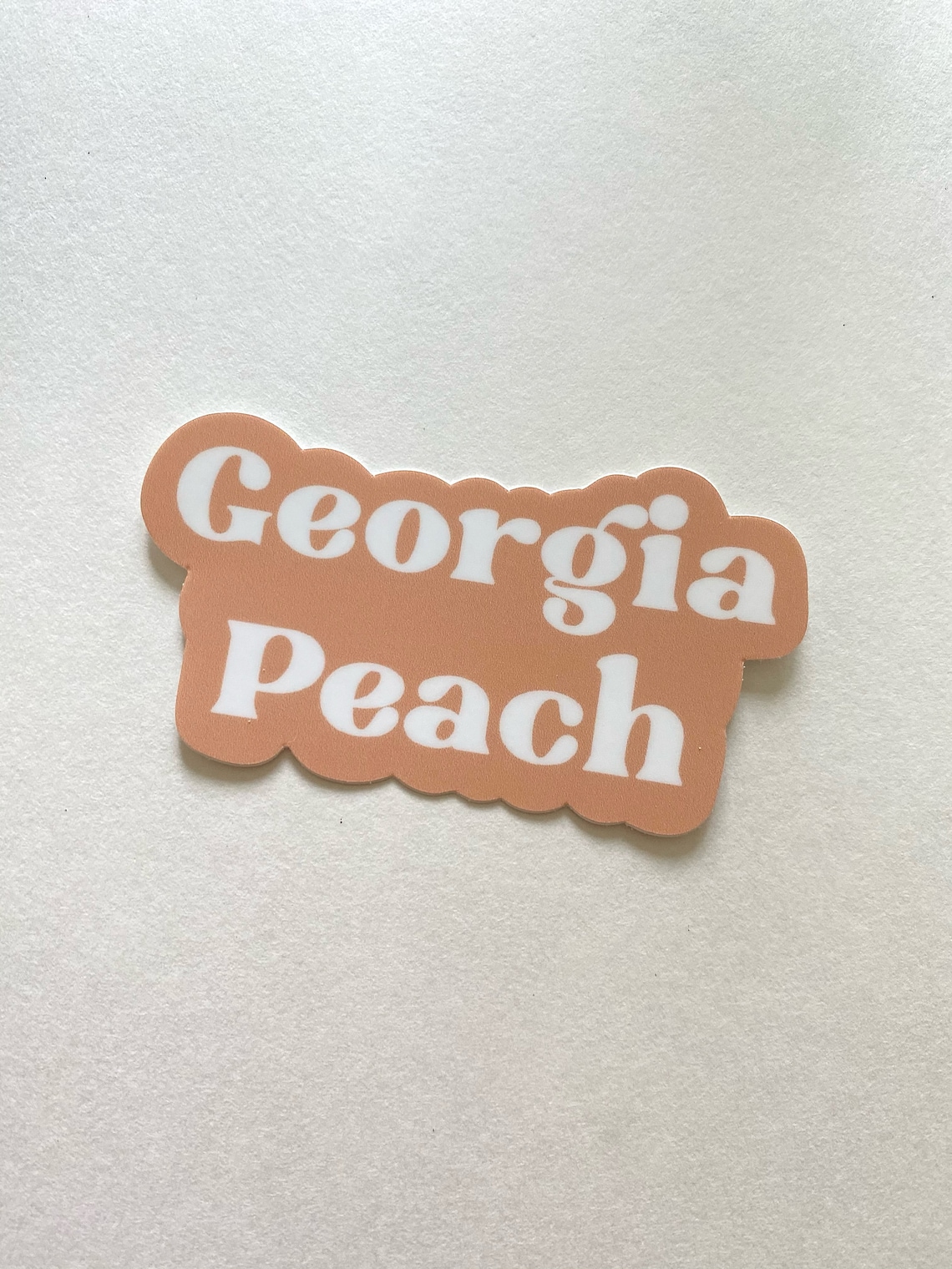 Georgia Peach Sticker/ Georgia Sticker/ Peach with white font/ | Etsy