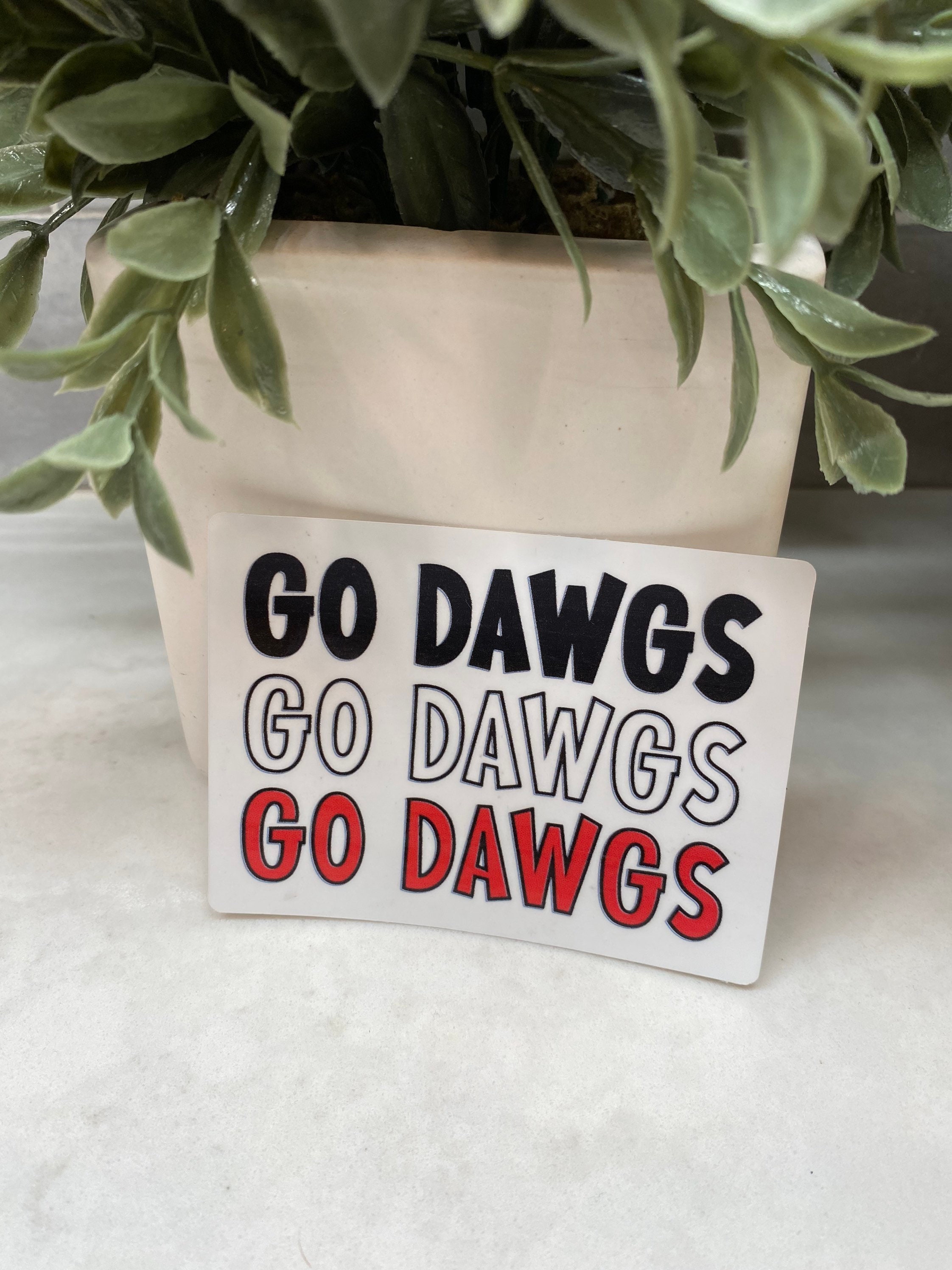GO DAWGS Sticker/Decal University of Georgia Sticker | Etsy