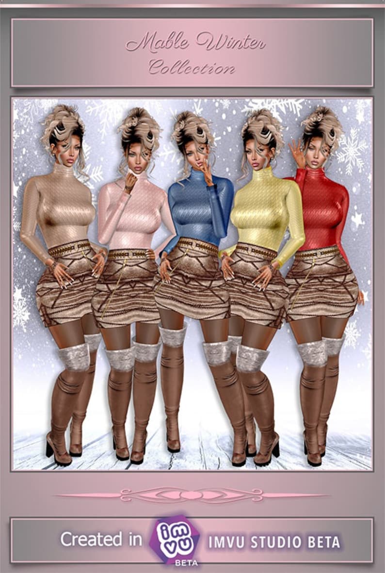 IMVU File Sale, Outfit, Clothes, Winter, Bundle, Mabel Collection - Etsy