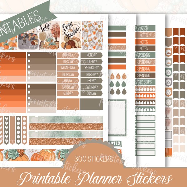 Fall Planner Stickers - Etsy