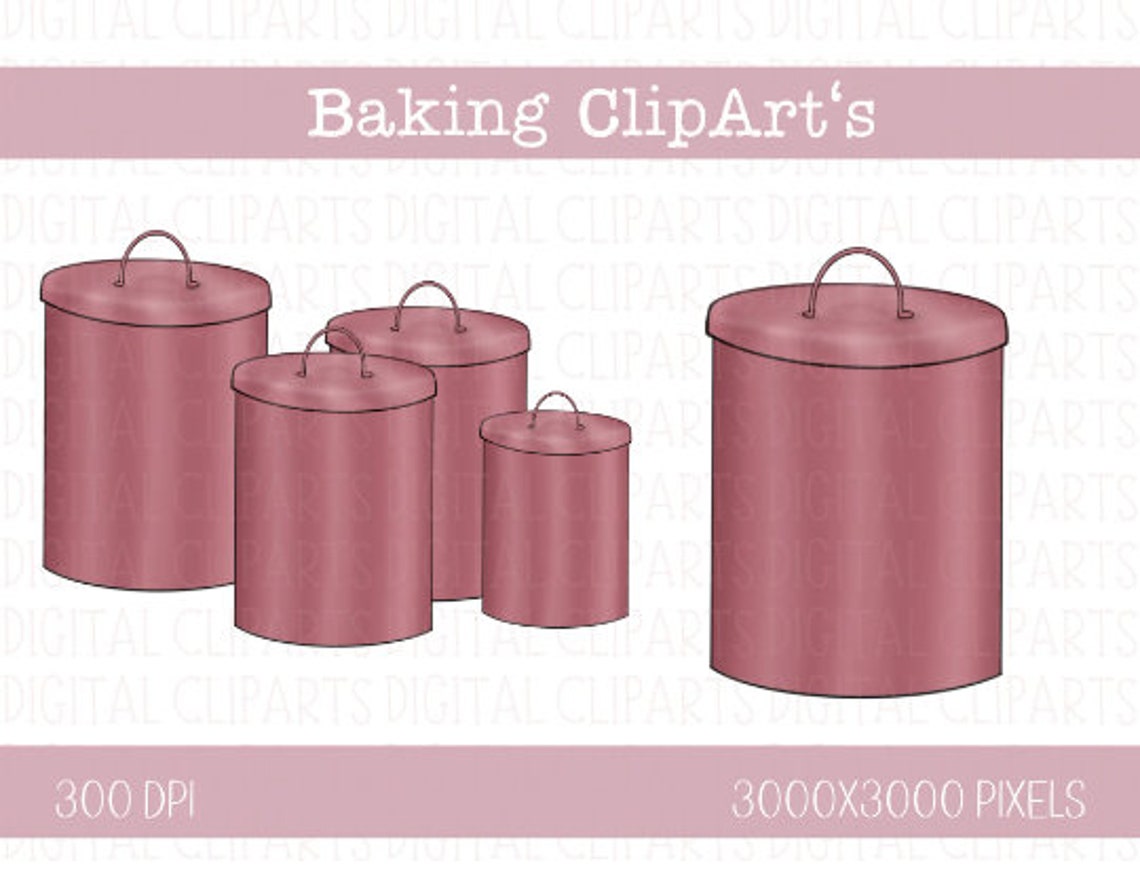 Baking Supplies Clipart,bakery Logo Design,digital Food Clipart,hand ...