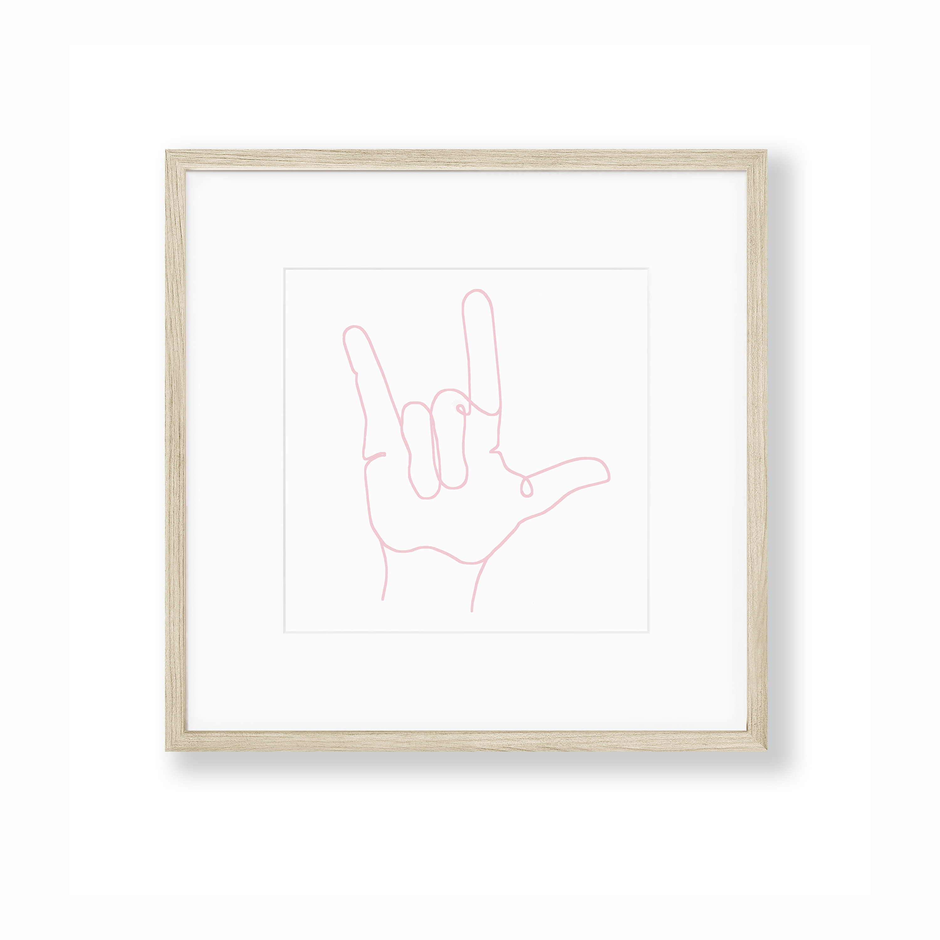 I Love You Hand ASL Sign Language Love Print - Etsy
