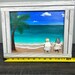 Hand Painted Beach Scene With Shell People 8x10 With Frame - Etsy