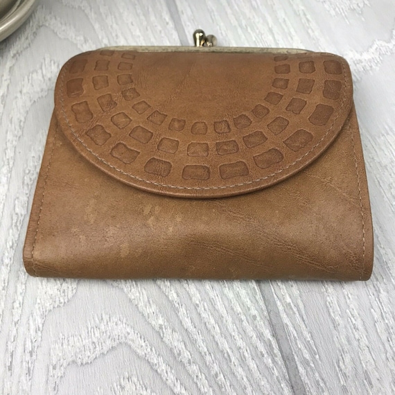 Vintage Princess Gardner Brown Folding Leather Wallet… - Gem