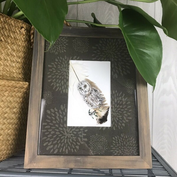 Framed Feather - Etsy