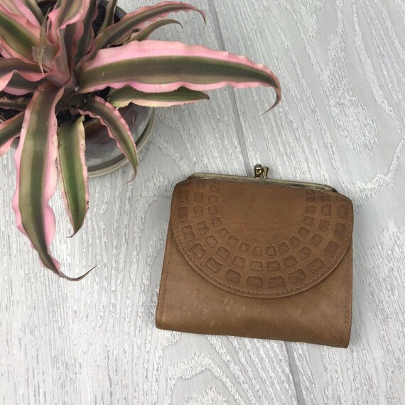 Vintage Princess Gardner Brown Folding Leather Wallet… - Gem