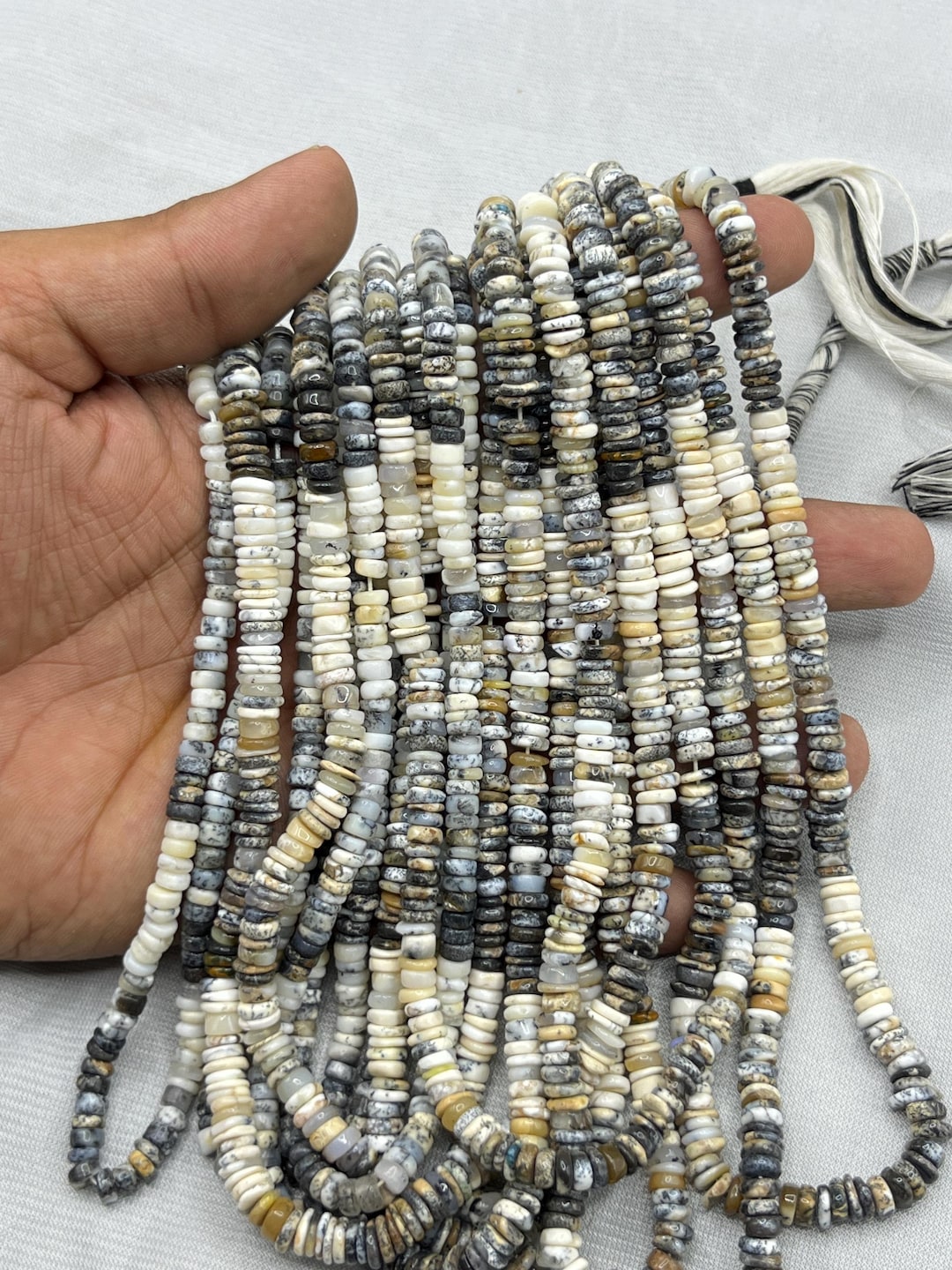 AAA+ Australian Opal Smooth Tyre Shape Beads 5mm Natural Australian ...