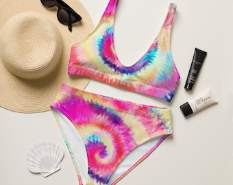 Neon Two Piece Swimsuit - Etsy