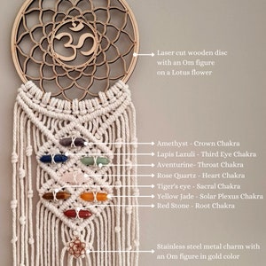 DIY Macrame Kit, Chakra Macrame Dreamcatcher DIY Set - Etsy