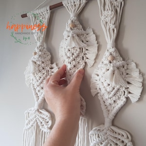 Macrame Pattern, Fish Macrame Wall Pattern, Beginner - Intermediate ...