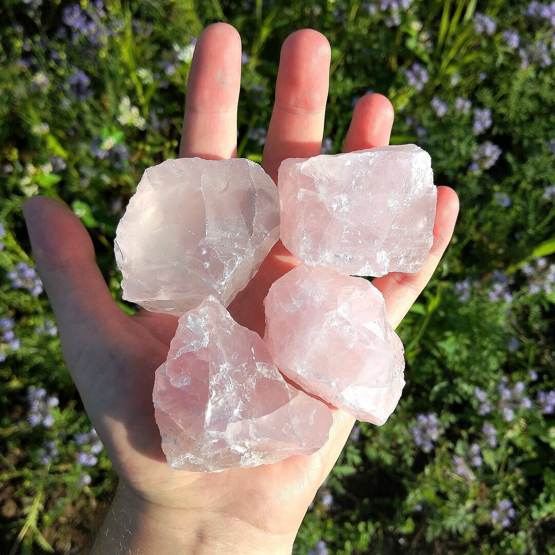 50g-150g Rose Quartz Chunks Raw Rose Quartz Chunks Rough Rose Quartz ...