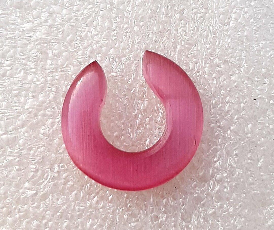 Pink Mona Lisa Quartz Carved, Pincher Septum Tusk Tribal, Spike Horn ...