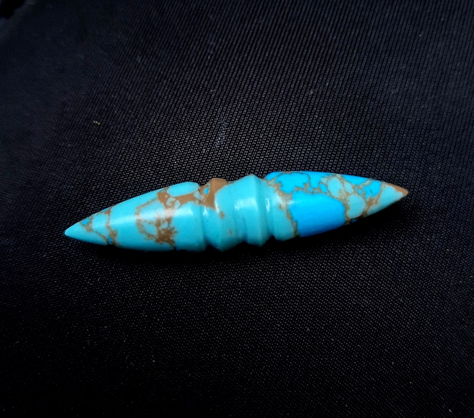 Copper Turquoise Carved Wear Septum Tusk Gemstone Septum Tusk Horn ...