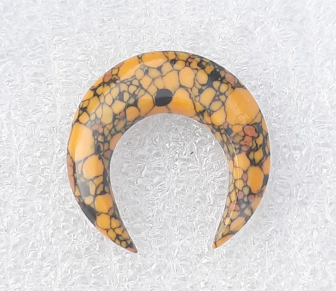 Yellow Turquoise Carved, Pincher Septum Tusk Tribal, Spike Horn Spike ...