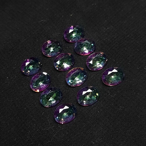 Mystic Topaz Multi Color Topaz Oval Cut Gemstone Faceted - Etsy
