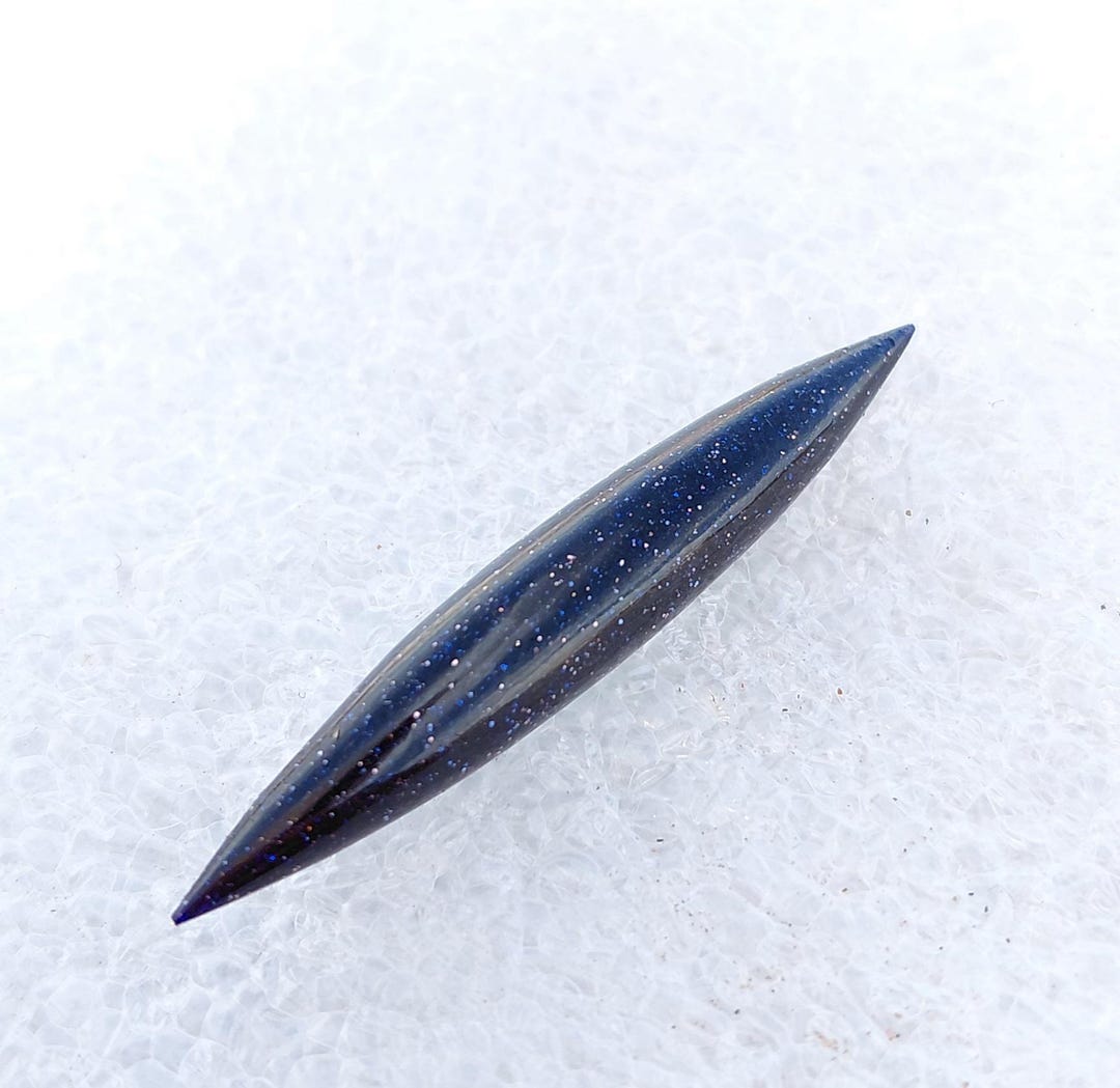 Blue Goldstone Sun Sitara Nose Wear Septum Tusk Gemstone, Septum Tusk ...
