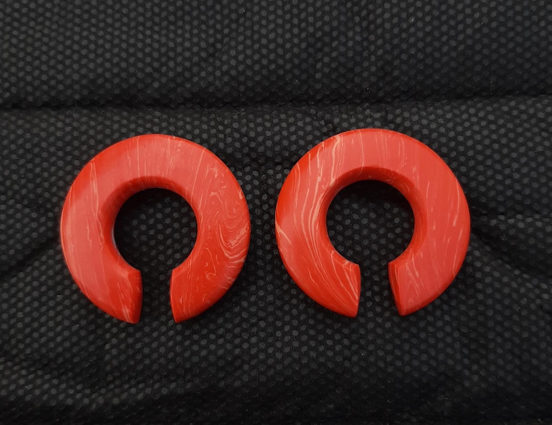 Red Gemstone , Carved, Pincher Septum Tusk Tribal, Spike Horn Spike ...