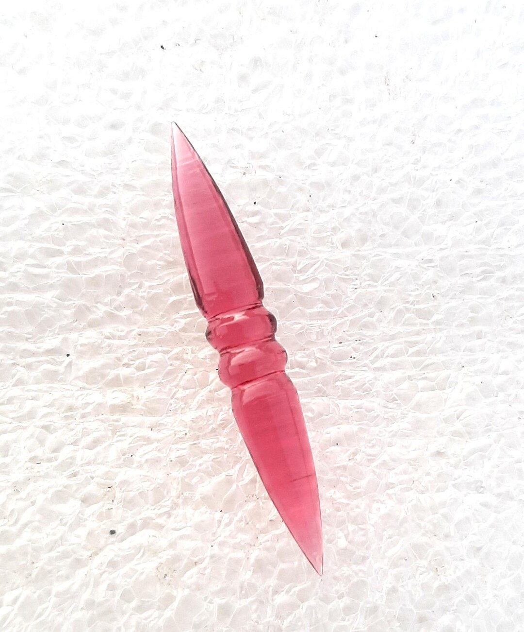 Pink Quartz Carved Nose Wear Septum Tusk Gemstone, Septum Tusk Horn ...