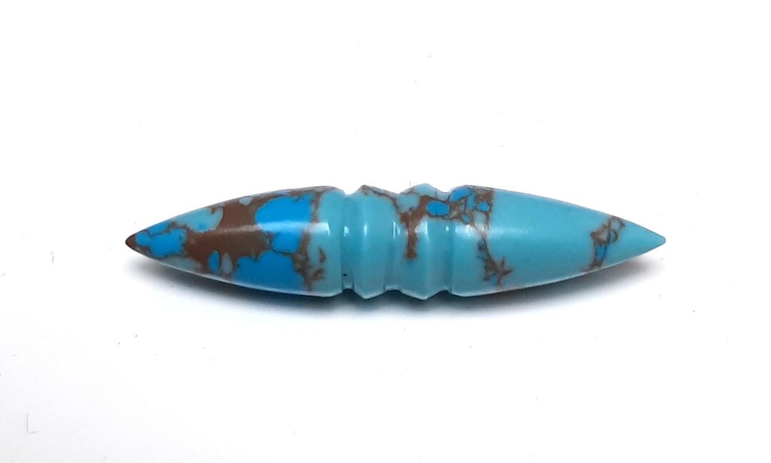 Copper Turquoise Carved Wear Septum Tusk Gemstone Septum Tusk Horn ...