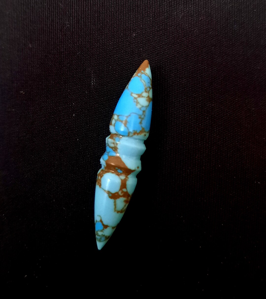 Copper Turquoise Carved Wear Septum Tusk Gemstone Septum Tusk Horn ...