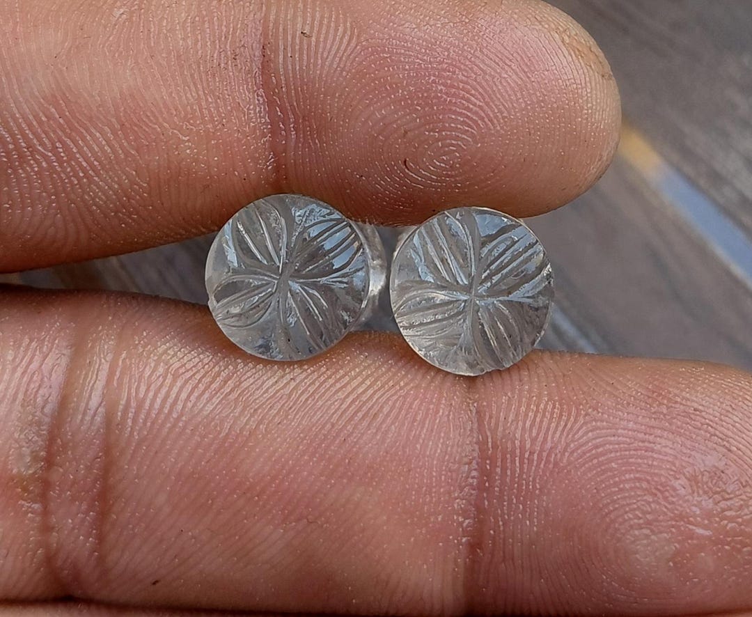 White Quartz Carved Gemstone, Tunnel Plug Double Flare Plug Smooth ...
