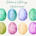 Watercolor Easter Clipart, Watercolor Easter Eggs, Pastel Easter Eggs ...