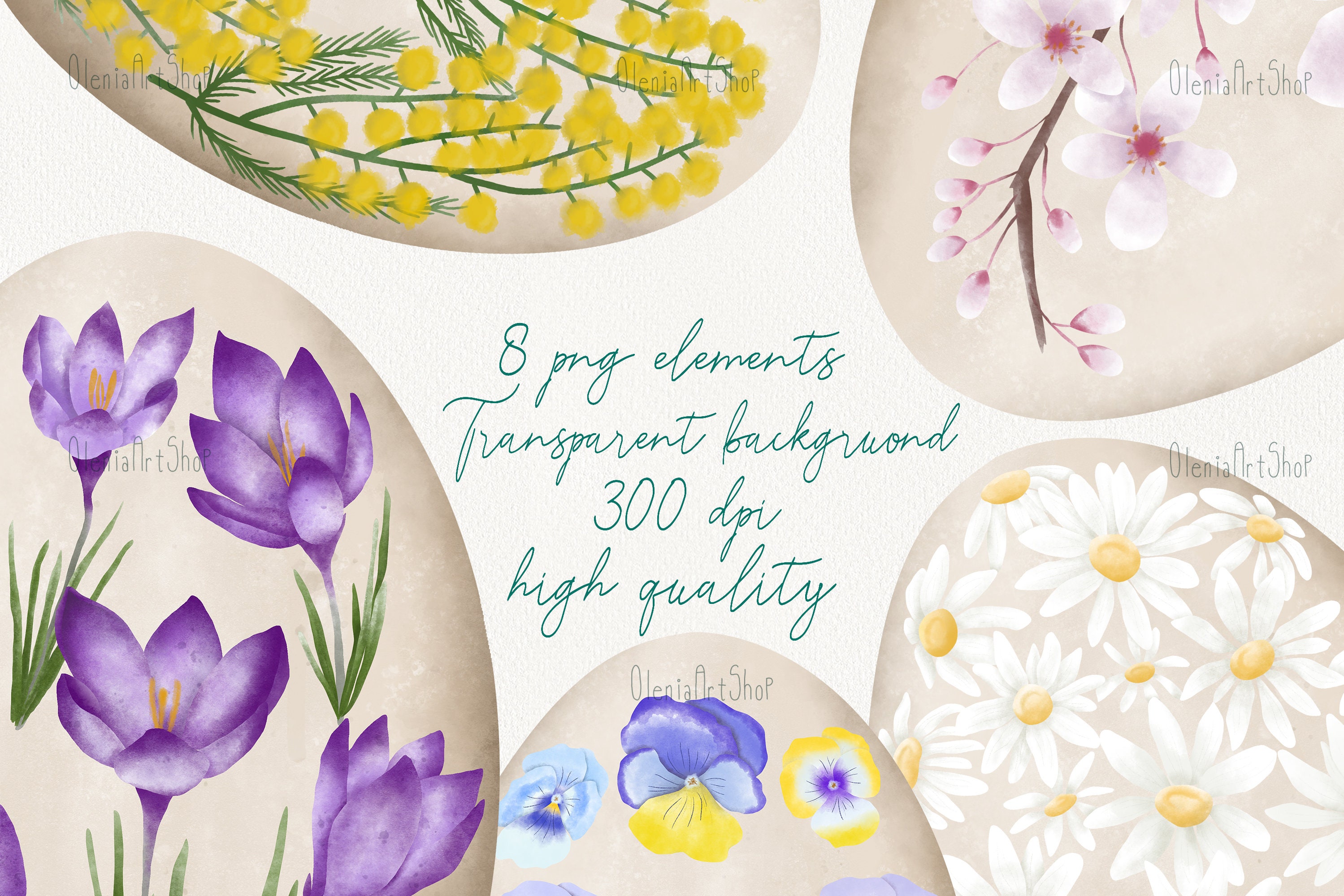 Easter Eggs Watercolor Clipart, Watercolor Easter Clipart, Easter PNG ...