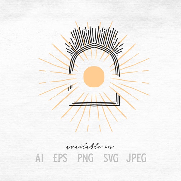 Sun Logo Minimal - Etsy
