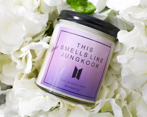 Candles & Holders Gift for Army Kpop Lover Bangtan Boys Smells Like ...