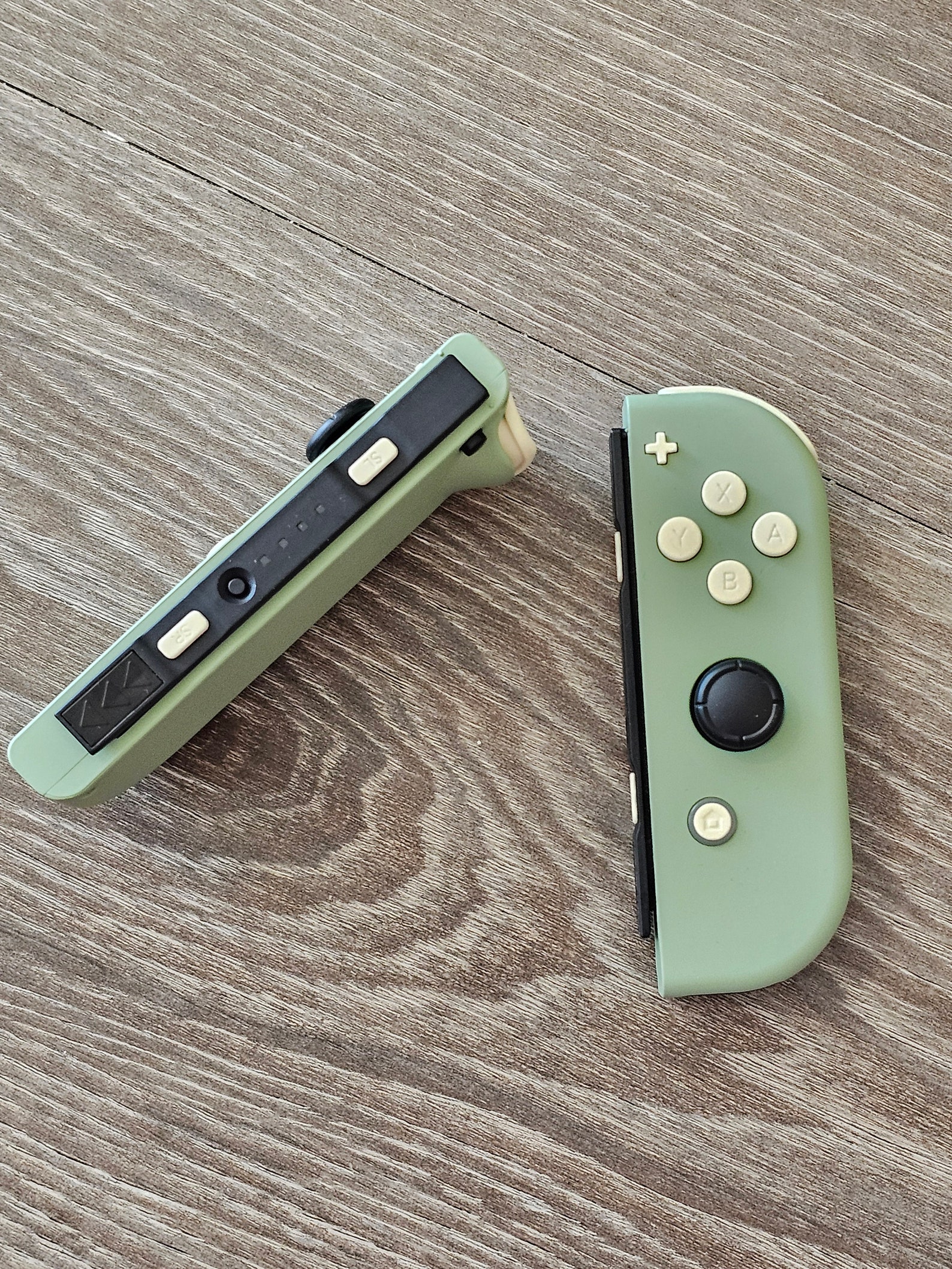 Matcha Green With Cream Buttons Custom Joycons - Etsy