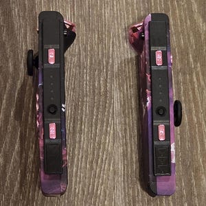 Lava Purple With Chrome Pink Buttons Custom Joycons - Etsy