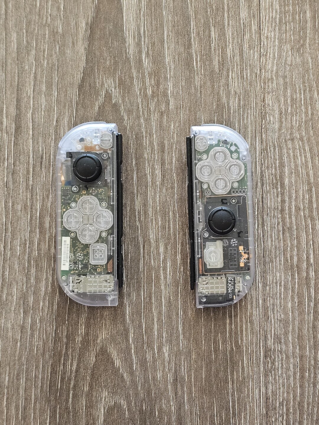 Clear With Clear Buttons Custom Joycons - Etsy
