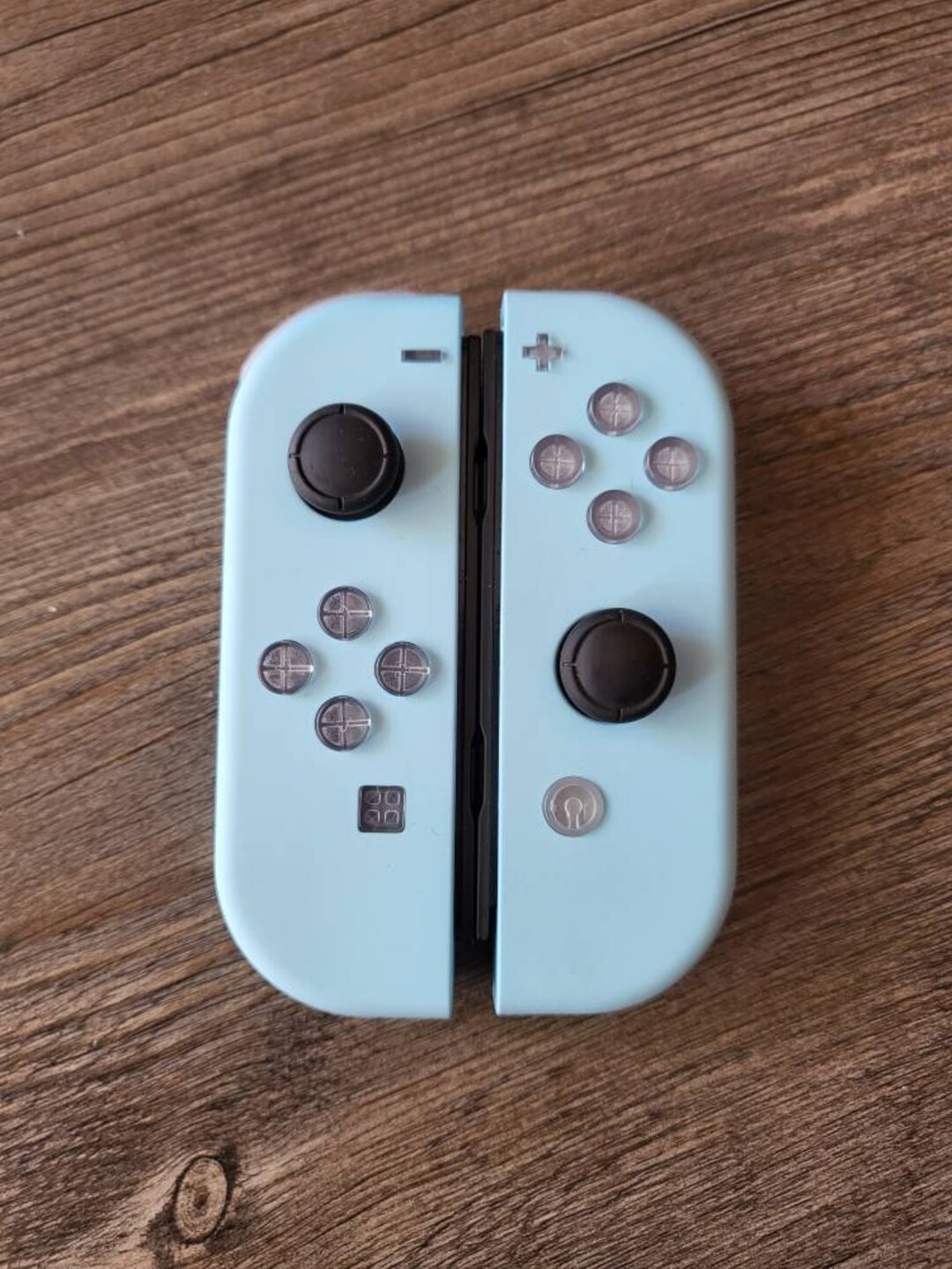 Custom Blue Joycons With Clear Buttons - Etsy
