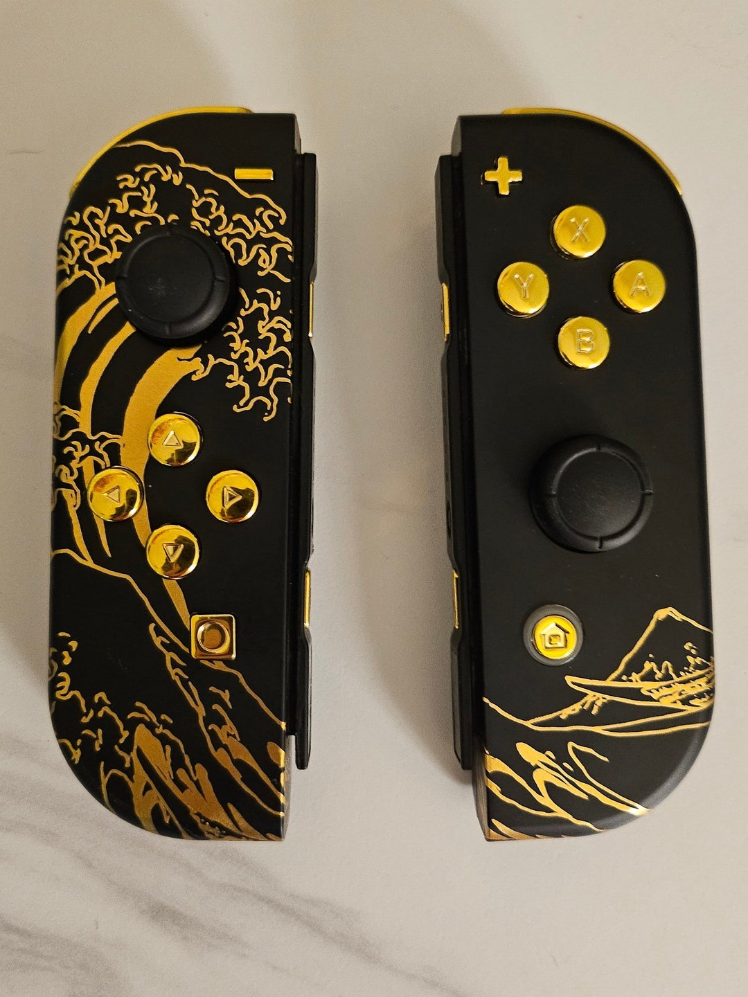 Gold Wave Custom Joycons - Etsy