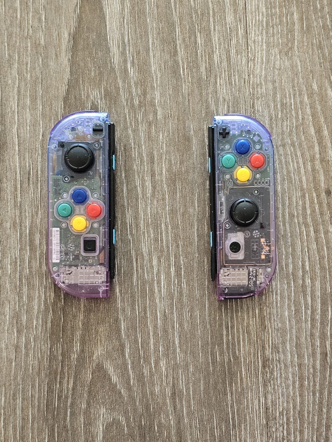 Clear Blue Purple Ombre Custom Joycons - Etsy