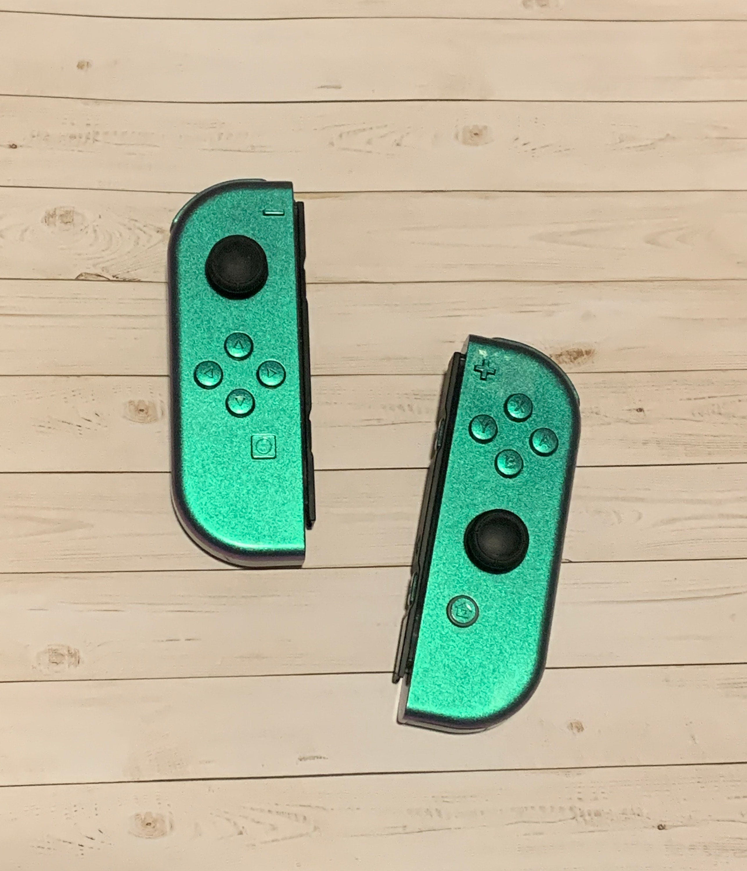 Chameleon Green Purple Custom Joycons | Etsy