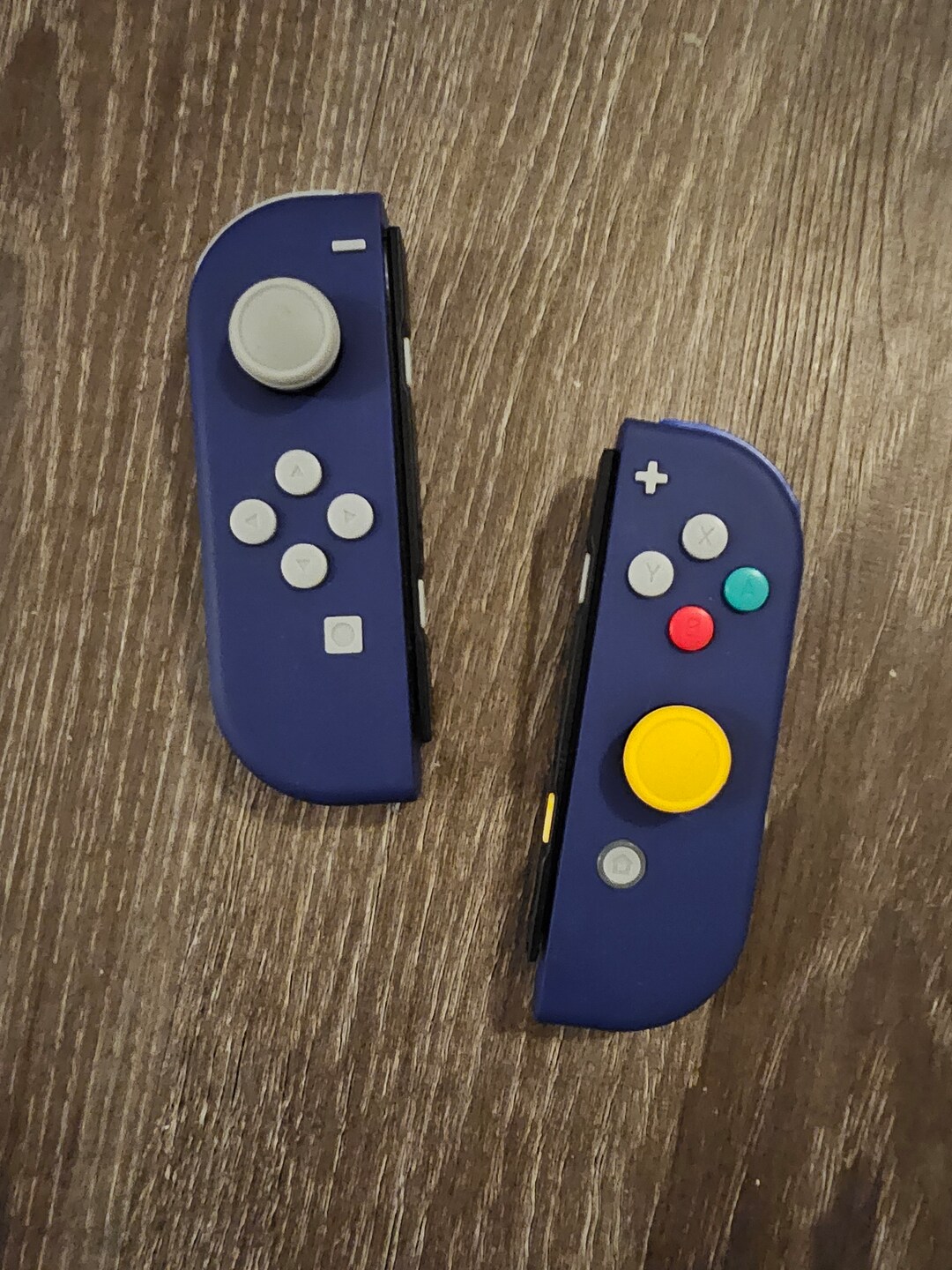Purple Yellow Gray Custom Joycons - Etsy