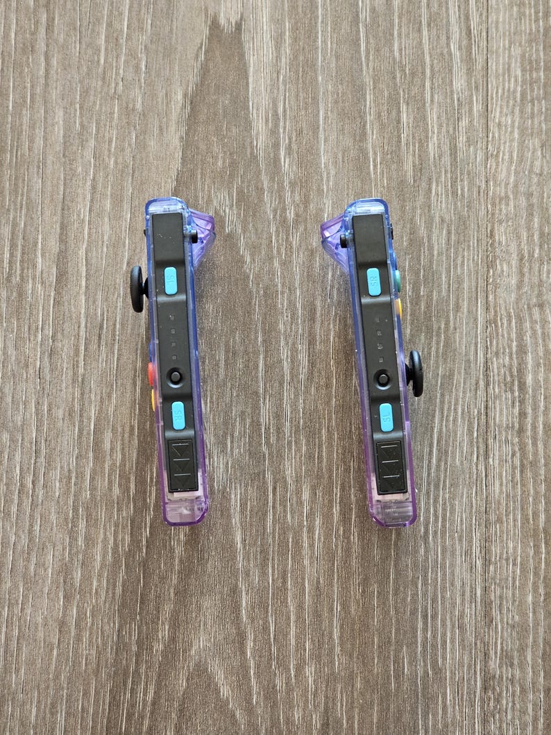 Clear Blue Purple Ombre Custom Joycons - Etsy