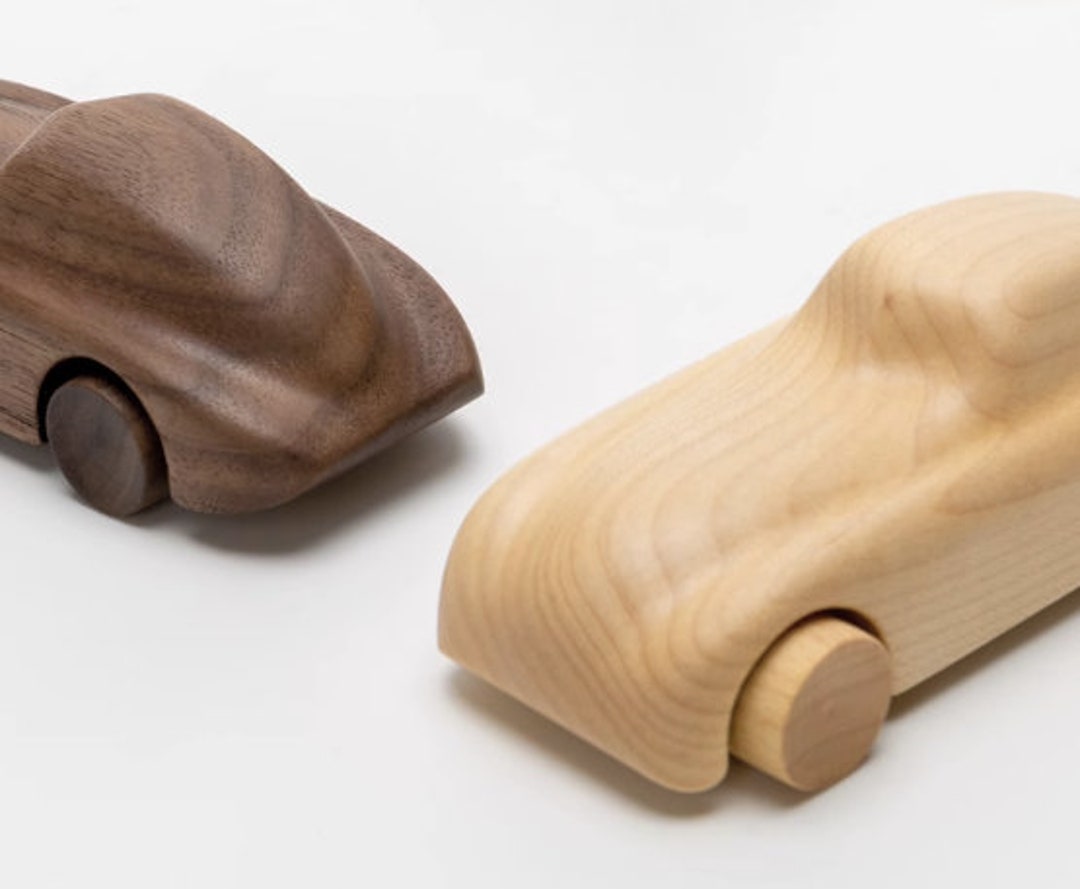 Solid Walnut Baby Boy Car Toy Wooden Toy Cars Unique Mark - Etsy
