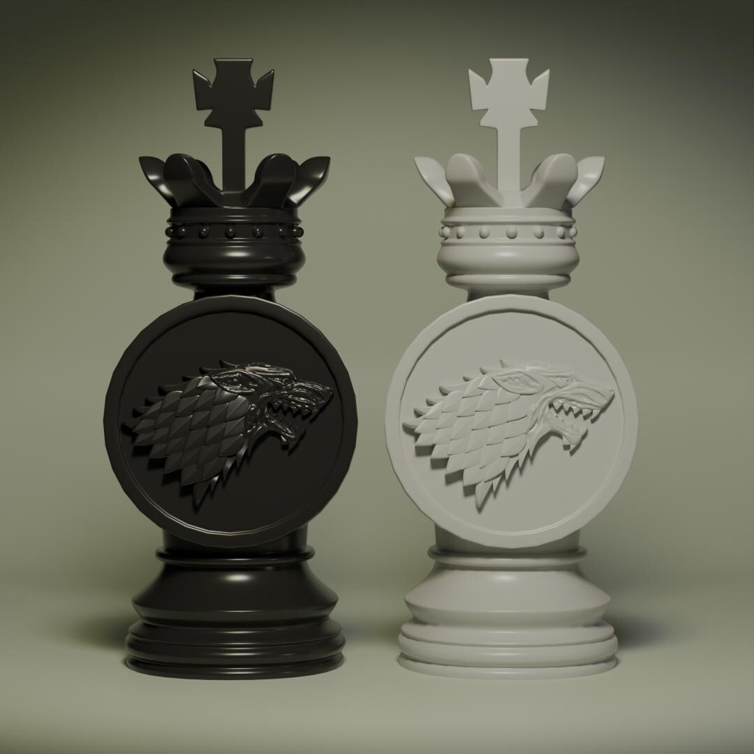 3D Printable House Stark Chess Piece as a Toy or Paperweight 3D Print ...