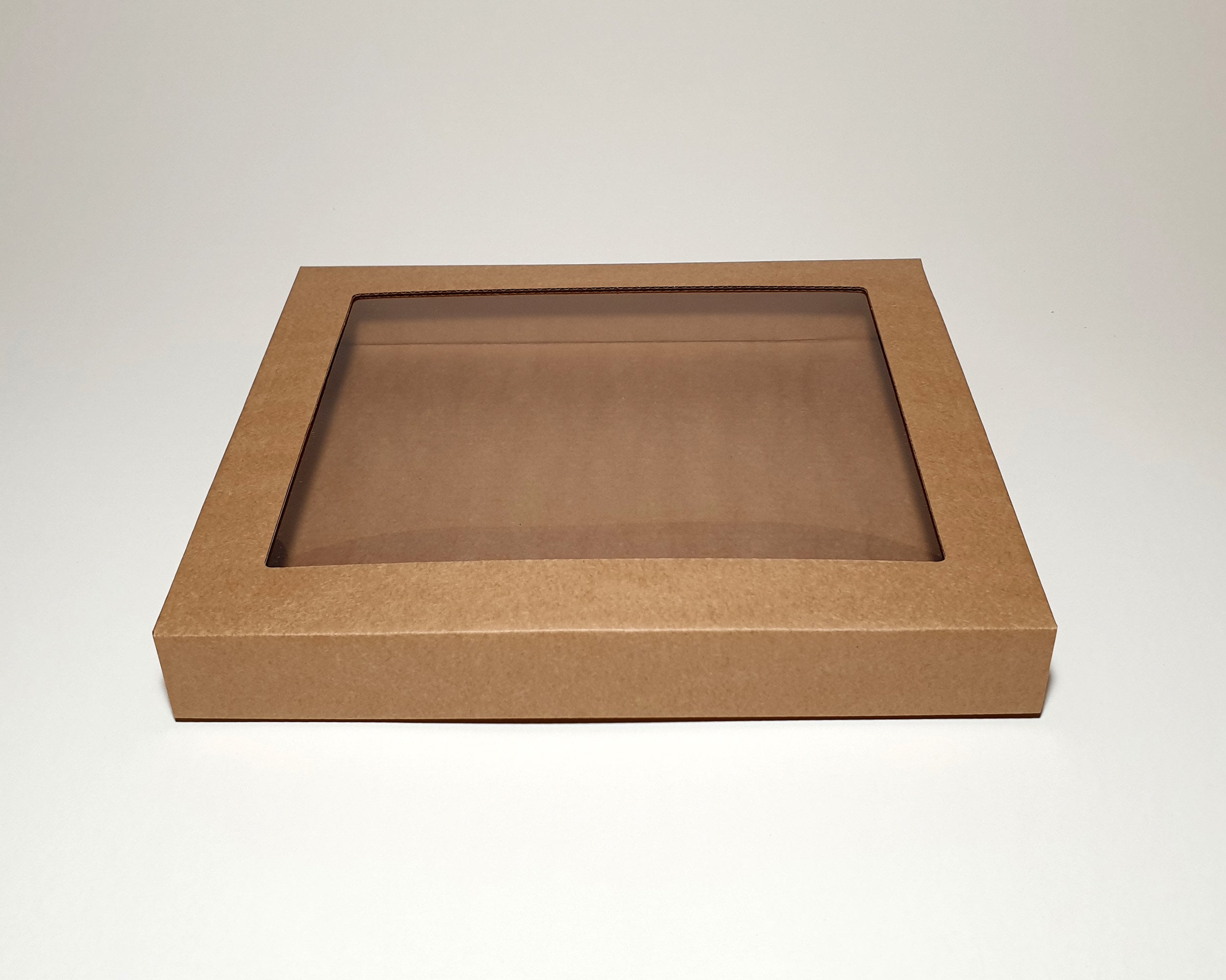 Cardboard gift boxes with transparent window and removable lid | Etsy