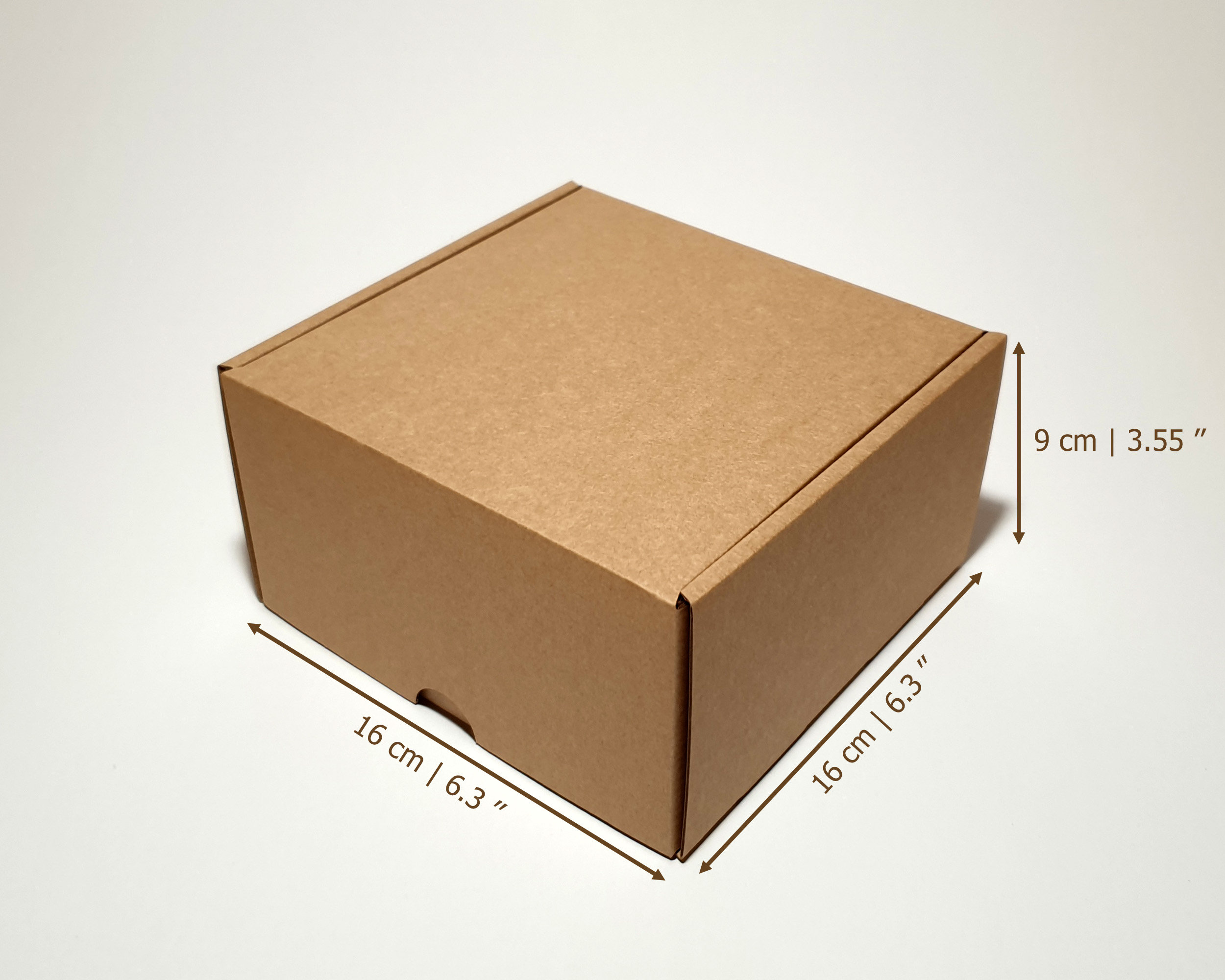 Cardboard Gift Boxes With Lid 16 X 16 X 9 Cm 6.3 X 6.3 X - Etsy